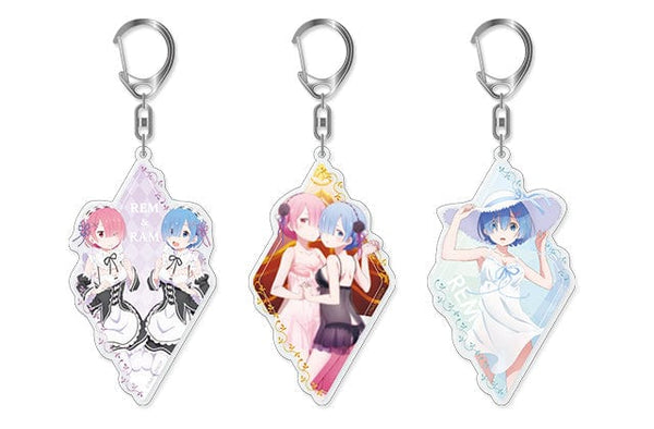 Re ZERO Starting Life in Another World Big Acrylic Keychain 3 Pieces S ...